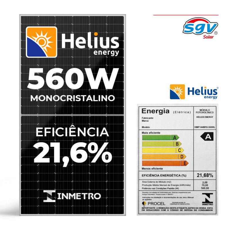 PAINEL SOLAR HELIUS ASTER 560 W